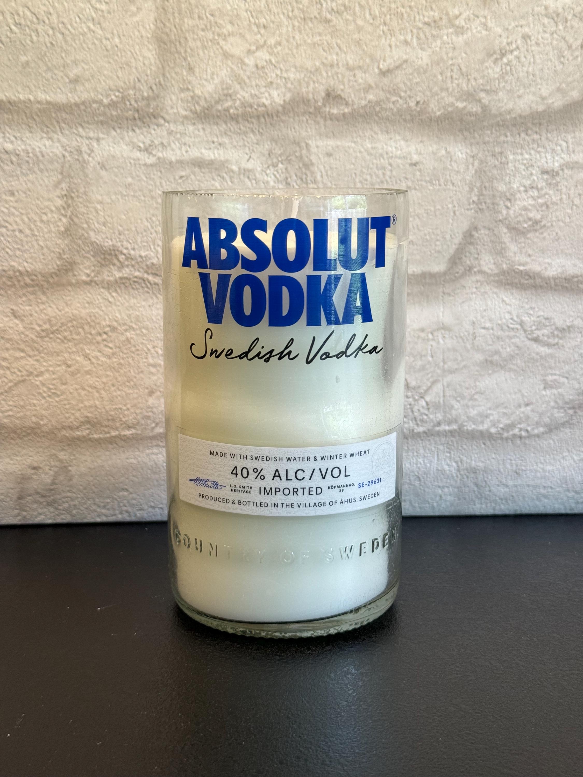 Handmade Candle - Upcycled Vodka Bottle / Novelty Gift / Homeware - Etsy UK