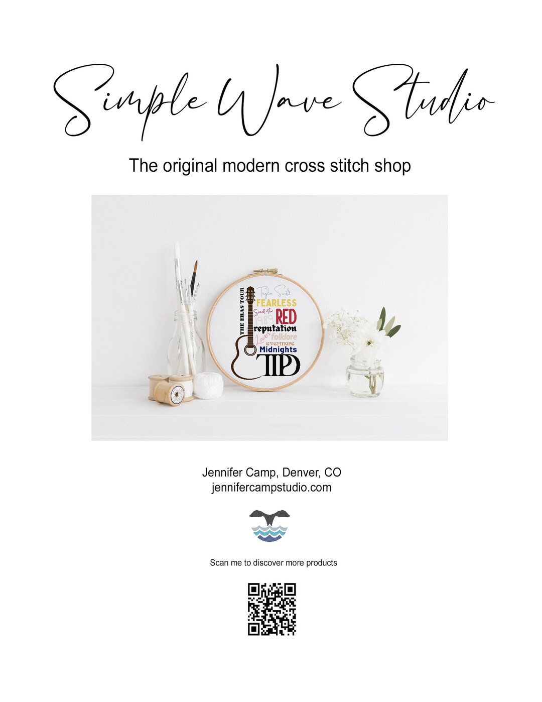 Taylor Swift Album Titles Counted Cross Stitch Kit Etsy 