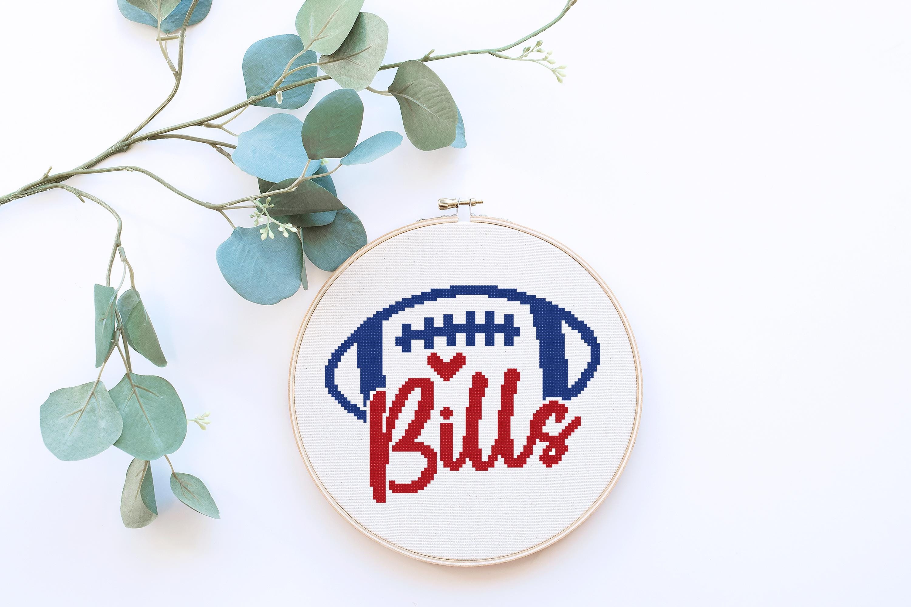 Buffalo Football Cross Stitch Pattern - PDF Digital Download - Etsy