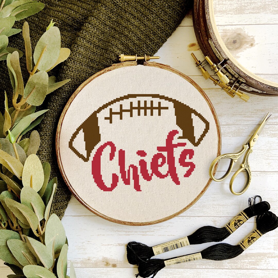 Kansas City Football Cross Stitch Pattern - PDF Digital Download - Etsy