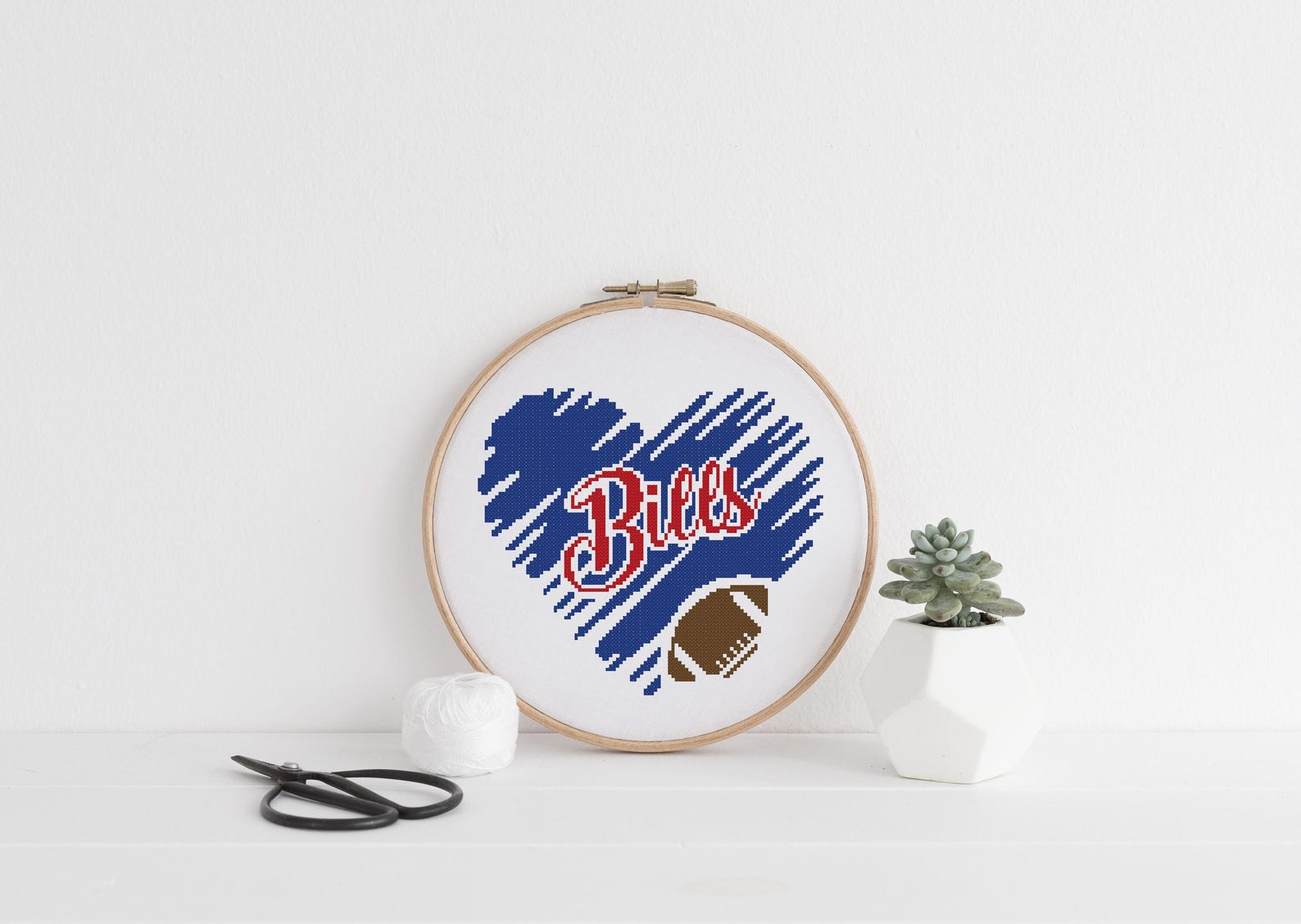 Buffalo Football Cross Stitch Pattern - PDF Digital Download - Etsy