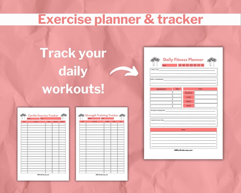 Self-care Health & Wellness Planner, Printable Workbook, Food Journal ...