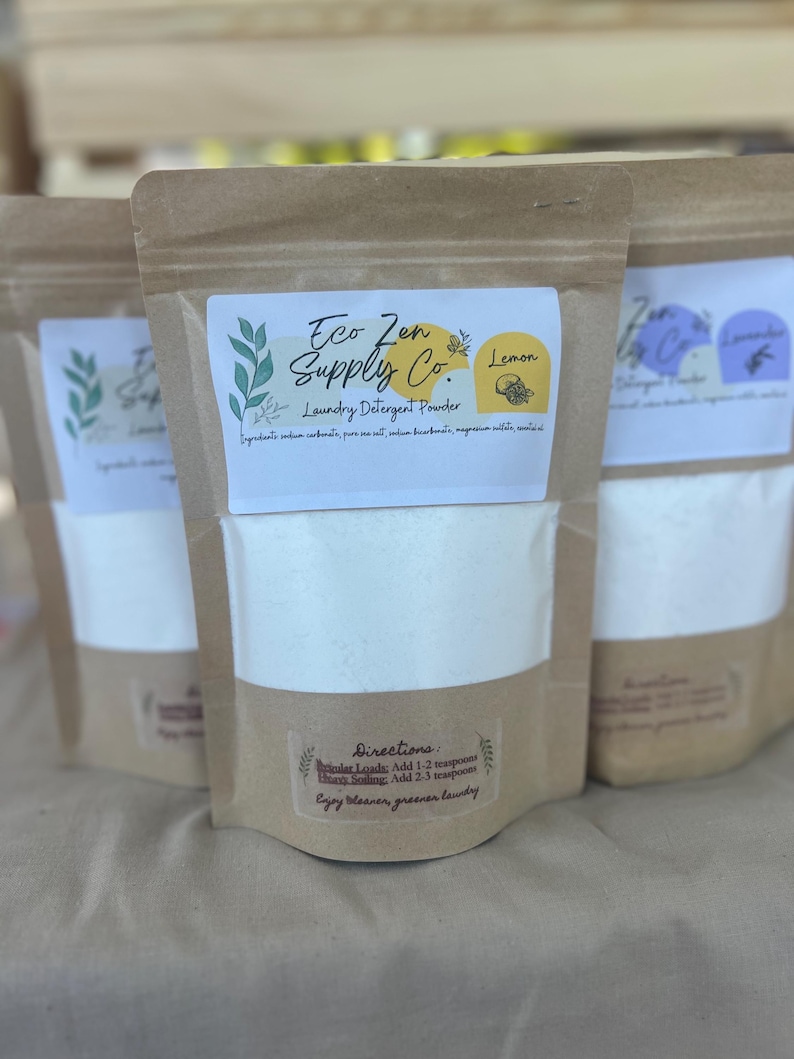 All Natural Eco Friendly Laundry Powder Detergent - Chemical/dye ...