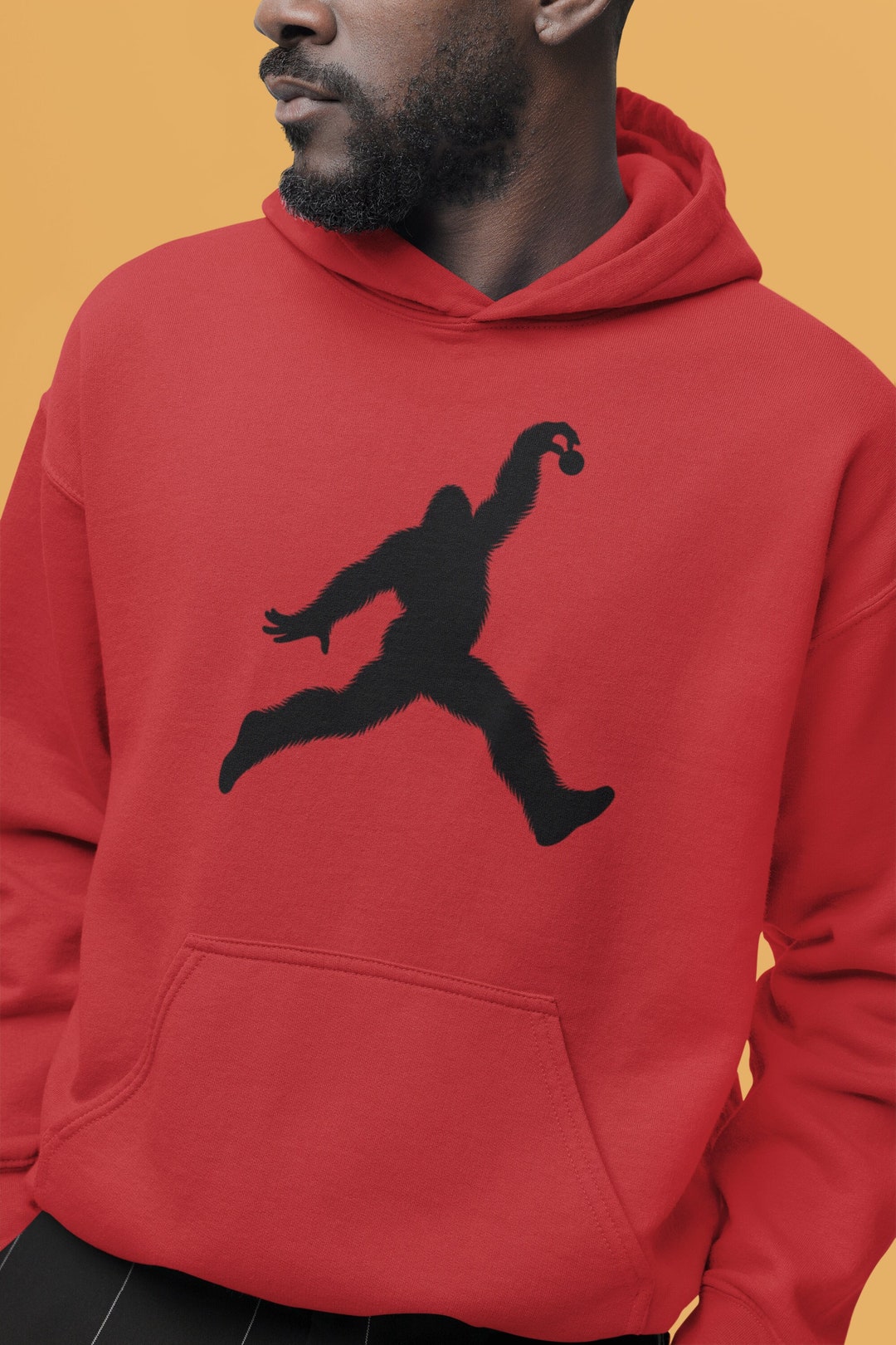Bigfoot Dunking Hoodie | Big-foot Sweatshirt | Funny Big Foot ...