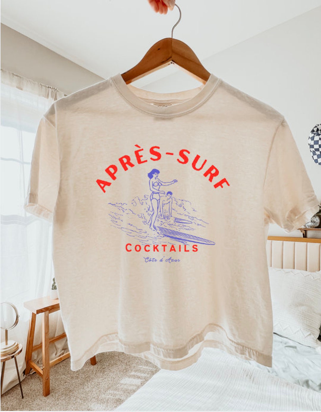 Après-surf Relaxed Cropped Tee - Surfing OG Graphic T-shirt - Etsy
