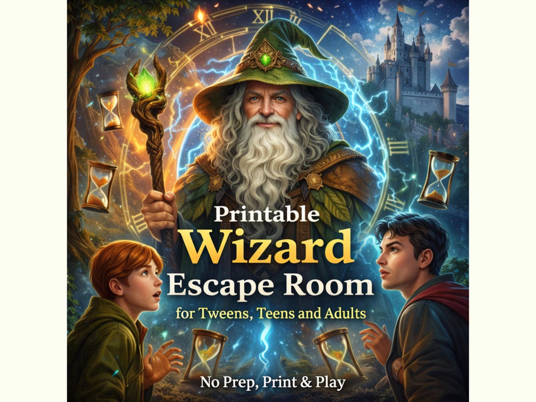 Teen Wizard Escape Room Printable, Teen Birthday Party Game, Tween ...