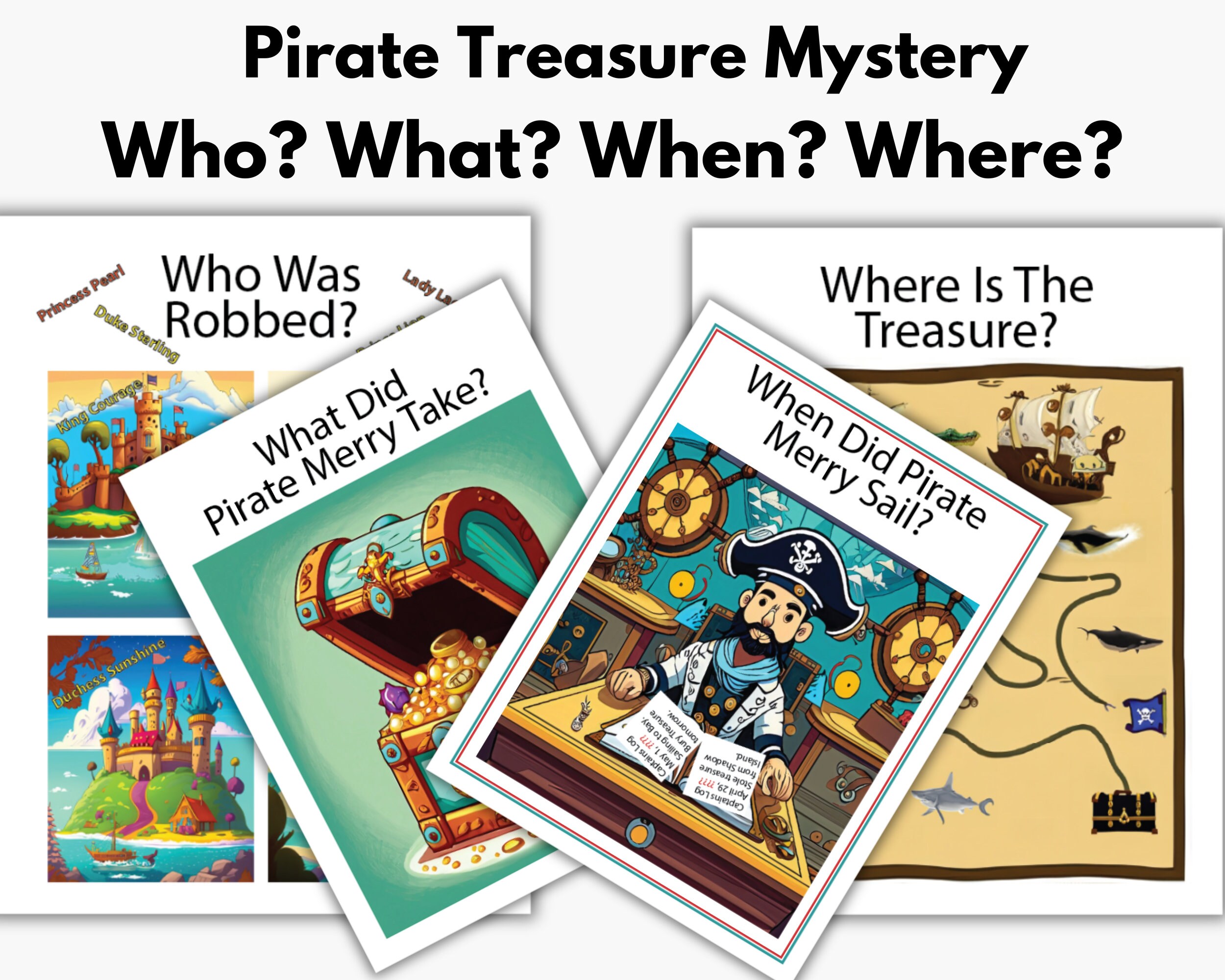 Pirate Treasure Mystery Puzzles | Family Game Night | Ages 8 & up ...