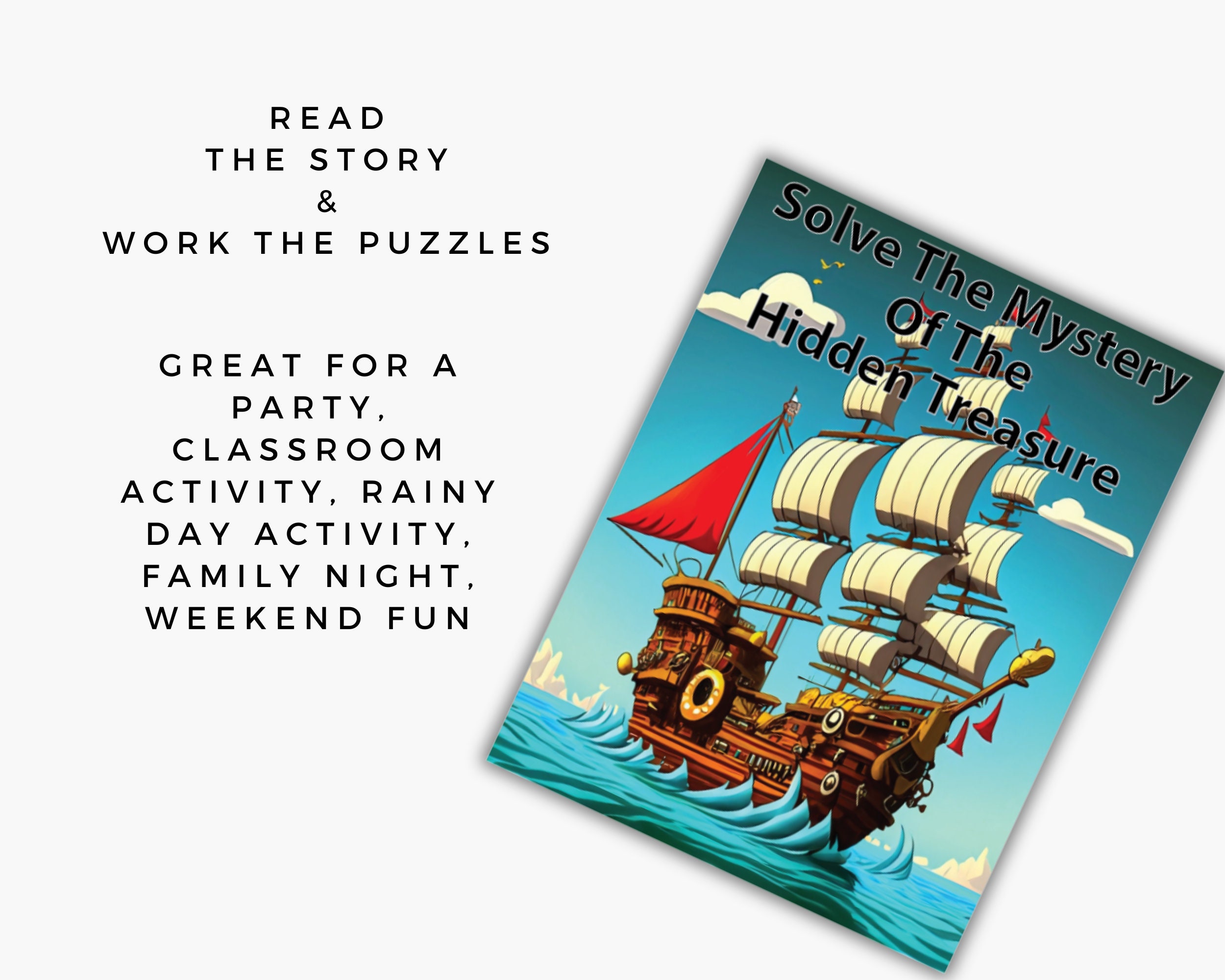 Pirate Treasure Mystery Puzzles | Family Game Night | Ages 8 & up ...
