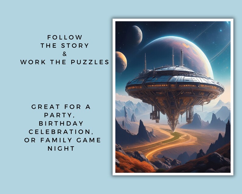 Space Station Escape Room Game | Outer Space Escape Room Game | Family ...