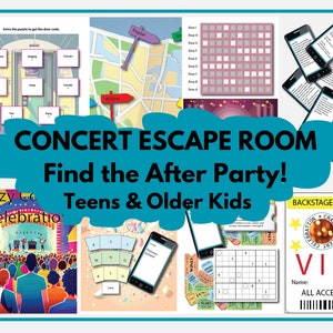 Concert Escape Room | Family Game Night Activity | Teens, Tweens, Older ...