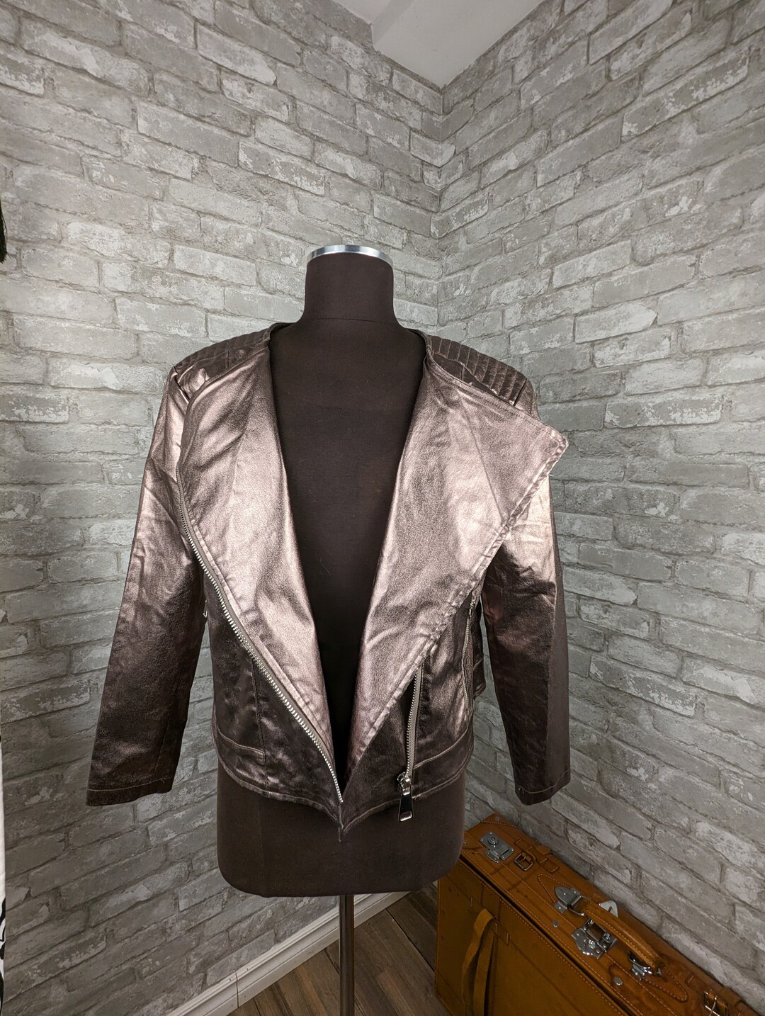 Suko Jeans Rose Gold Perfecto Moto Jacket - Etsy