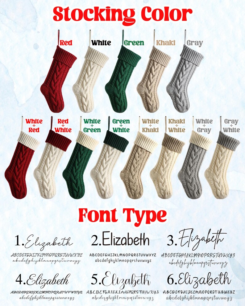 Personalized Knit Christmas Stocking: Handcrafted Cable Knit ...