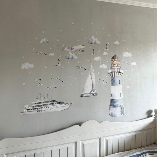 Lighthouse Wall Decal - Etsy