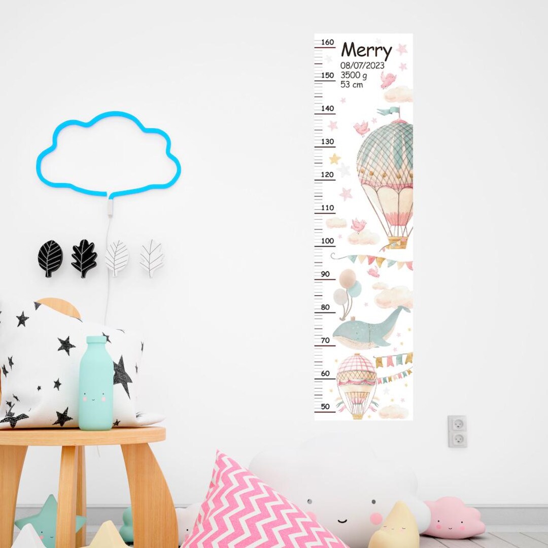 Height Meter Decals for Kids Boho Nursery Decor Fairy Room Decor ...