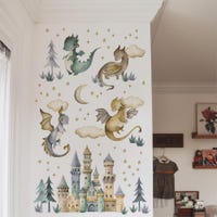 Medieval Castle Wallpaper- Nursery Castle Wallpaper | Children's Wall ...