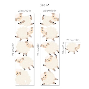 Sheep Wall Decals: Playful Farm Animal Stickers, Kids Nursery Decor - Etsy