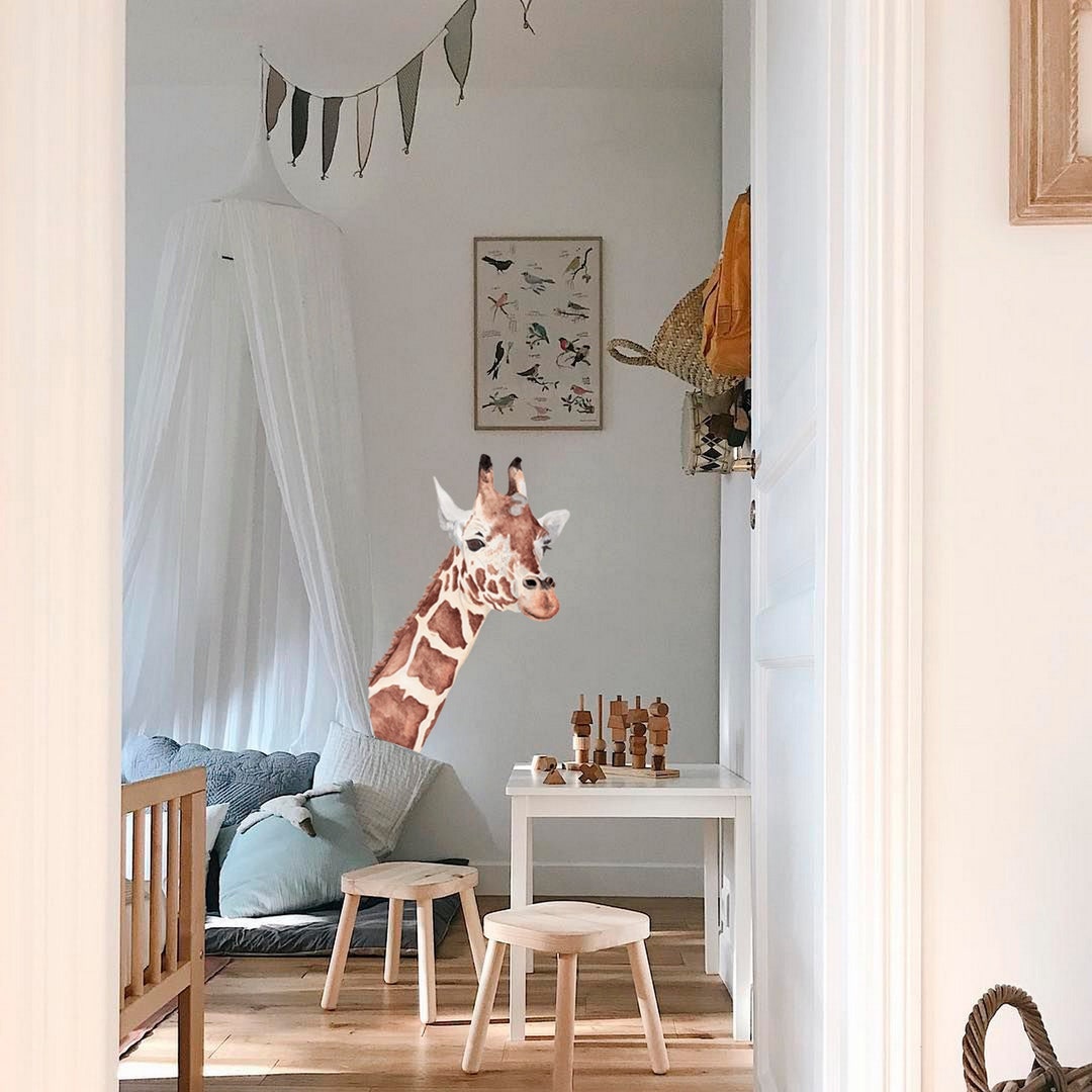 Big Giraffe Head Wall Decals | Playroom Decor | Moving Into Own Room ...