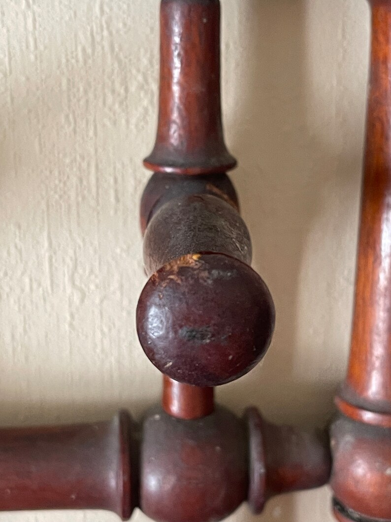 Victorian Walnut Foldable Wall Coat Rack - Etsy