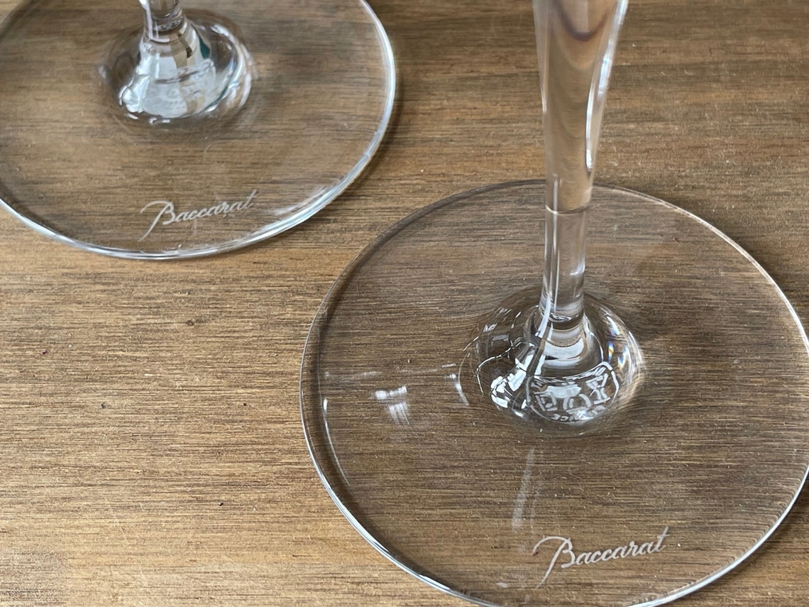 2 Pairs Boxed Vintage Baccarat Dom Perignon Crystal Champagne Flutes - Etsy