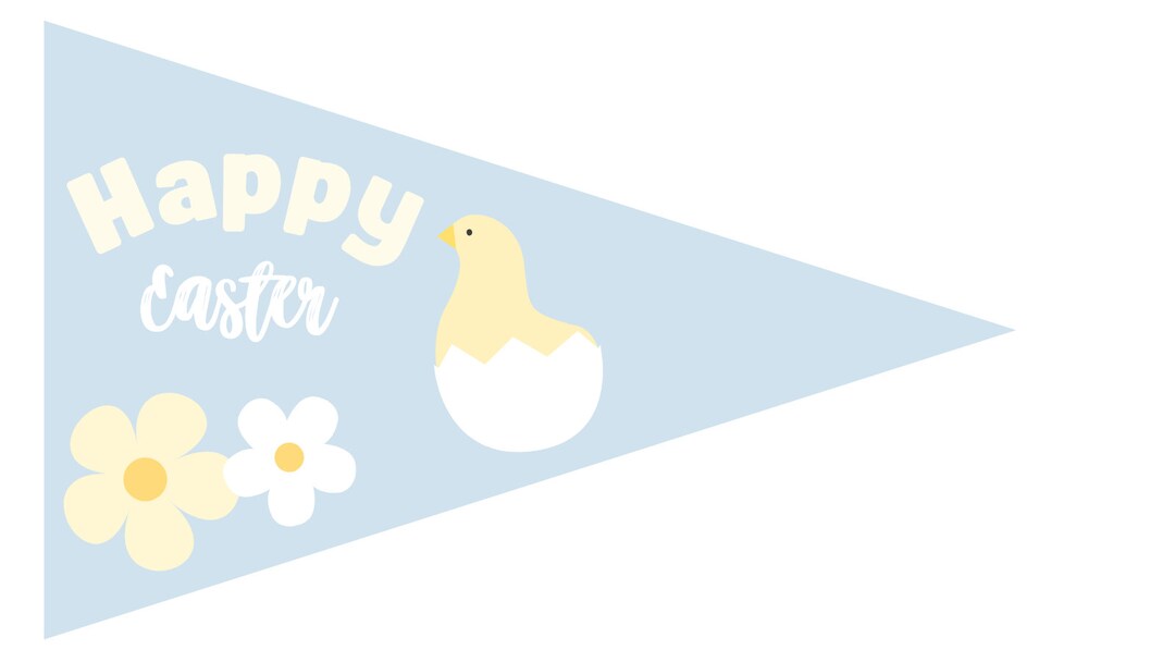 Banderines imprimibles de Pascua - Etsy España