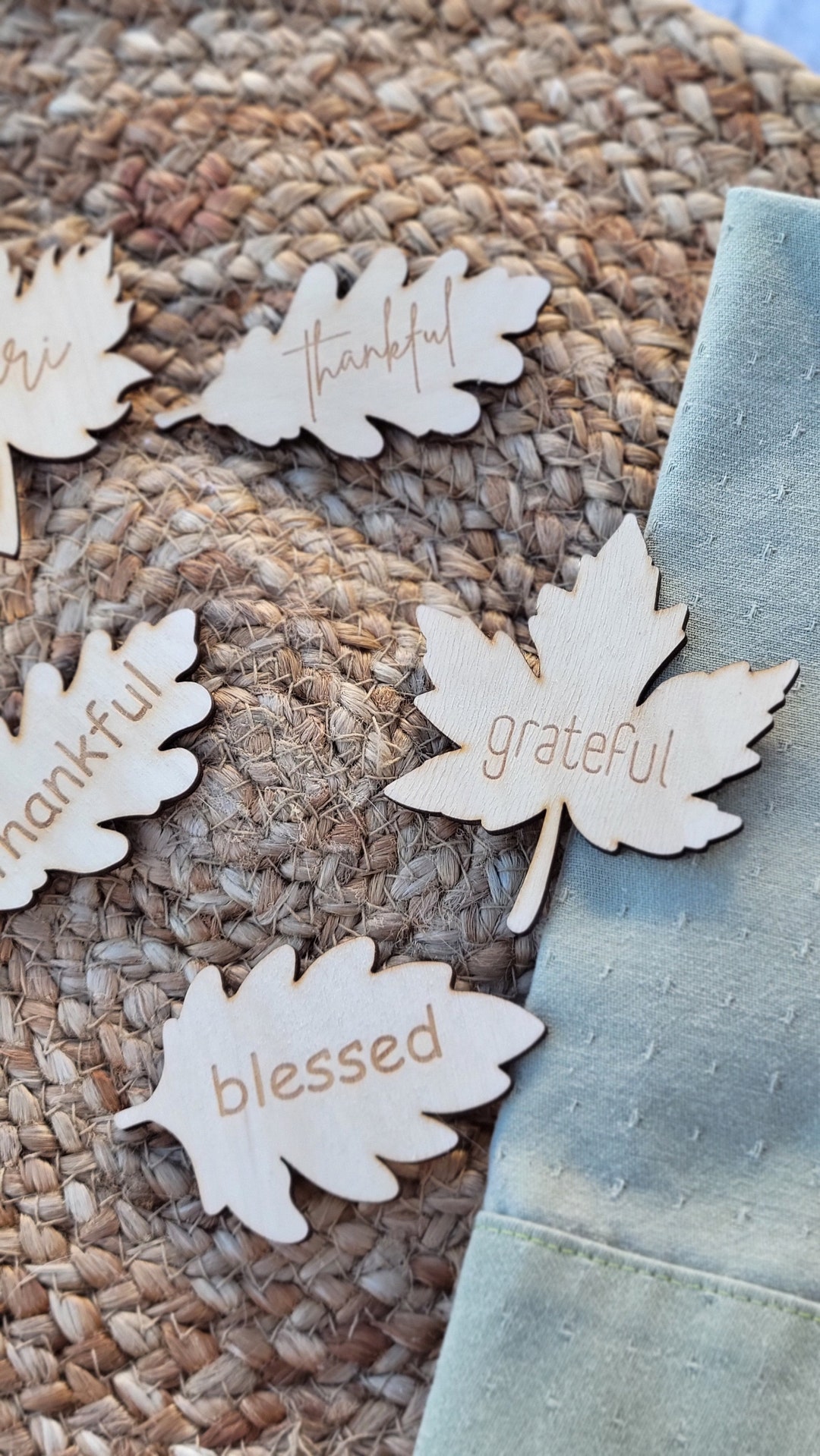 Leaf Name Cards - Etsy