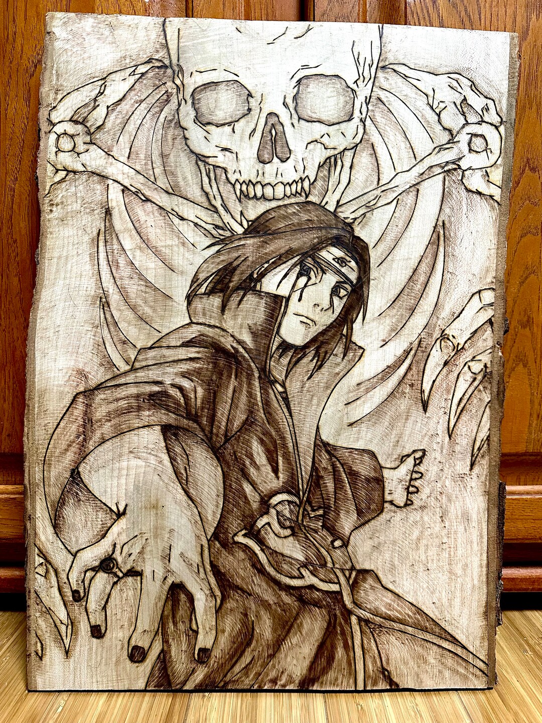 Custom Anime Wood Burning Art: Handmade Housewarming Decor - Etsy