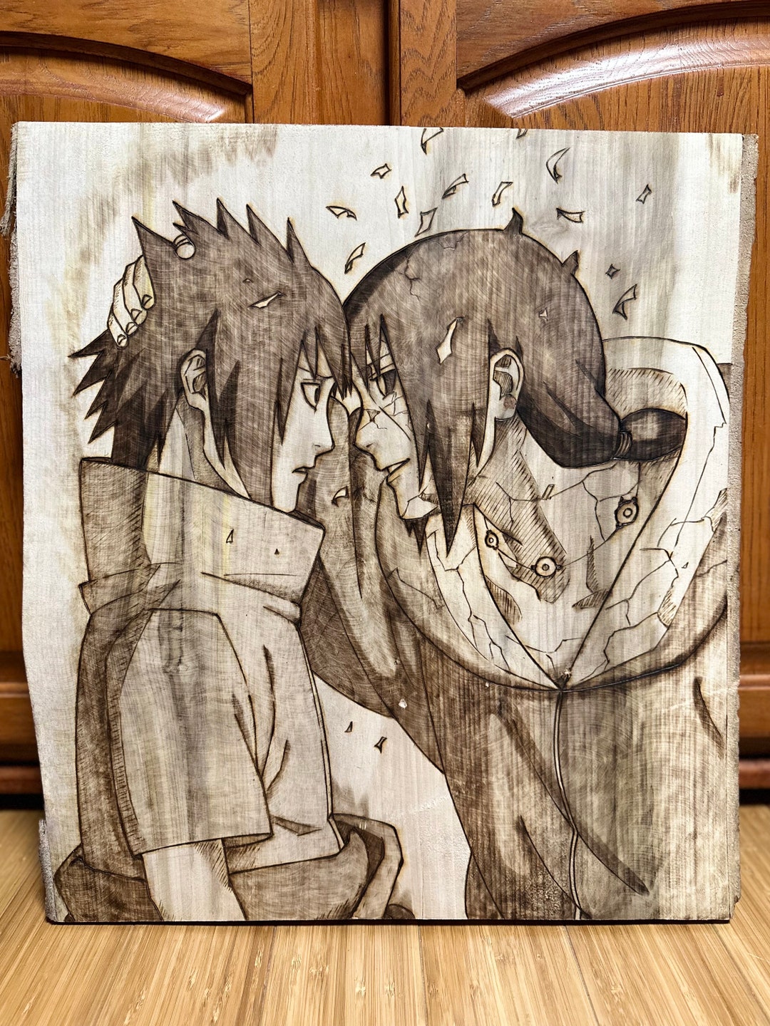 Handmade Custom Wood Burning Anime Art Pieces, Birthday Holiday Gifts ...