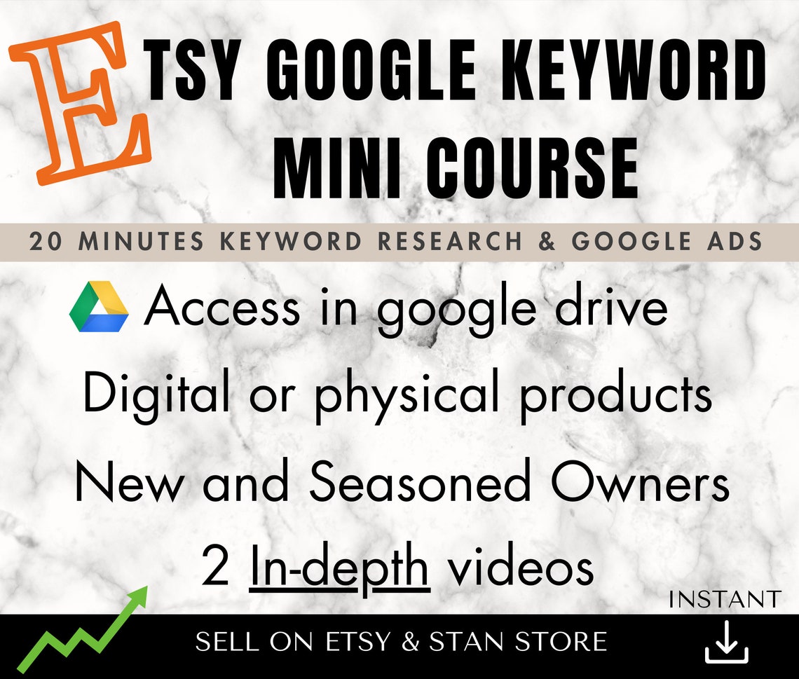 Etsy SEO Keyword Research & Google Ads Strategy Course (mini Video ...