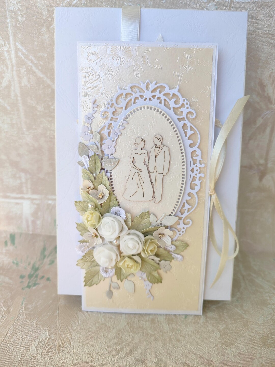 Luxury 3D Wedding Card, Wedding Card and Envelope, Unigue Greeting Card ...