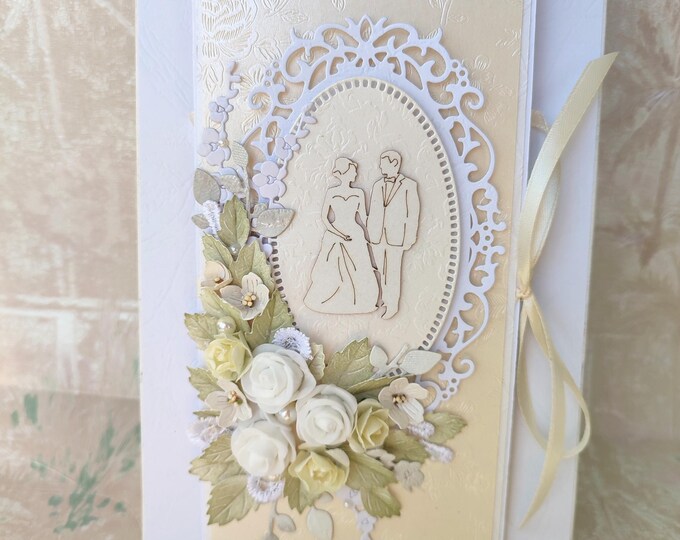 Luxury 3D Wedding Card, Wedding Card and Envelope, Unigue Greeting Card ...