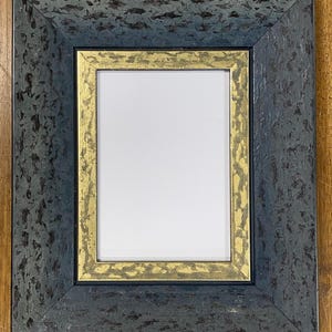 5x7 Blue Ombre Frame With Gold Faux Fillet for Pictures Art Photo - Etsy