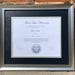 Silver Diploma Frame With Black and Silver Mat (8.5x11) - Etsy