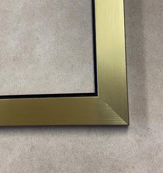 Gold And Black Diploma Document Frame With Black And Gold Mat For