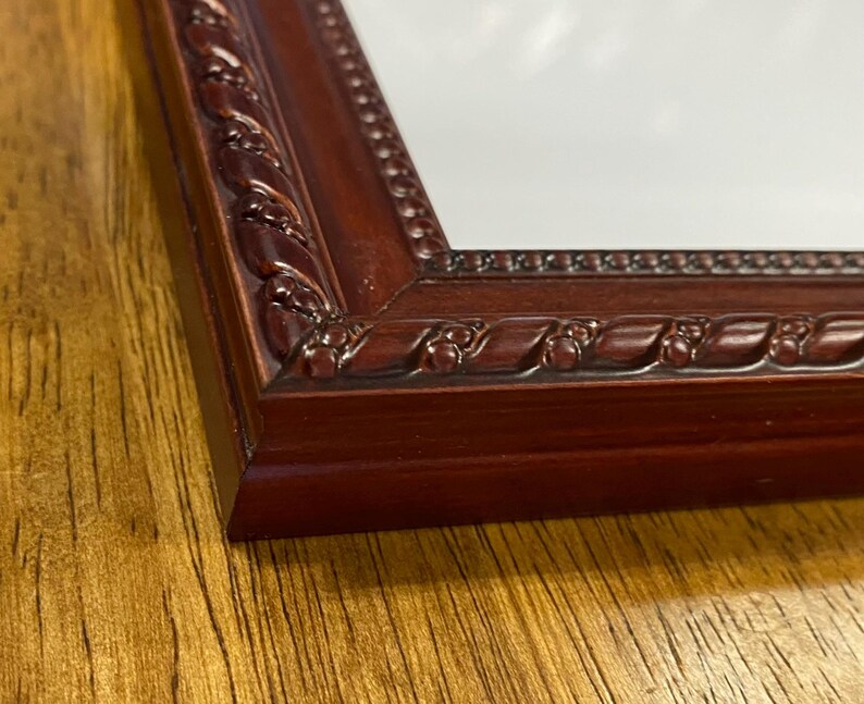 Decorative Cherry Frame for Photo Art Picture With Glass and Backing ...