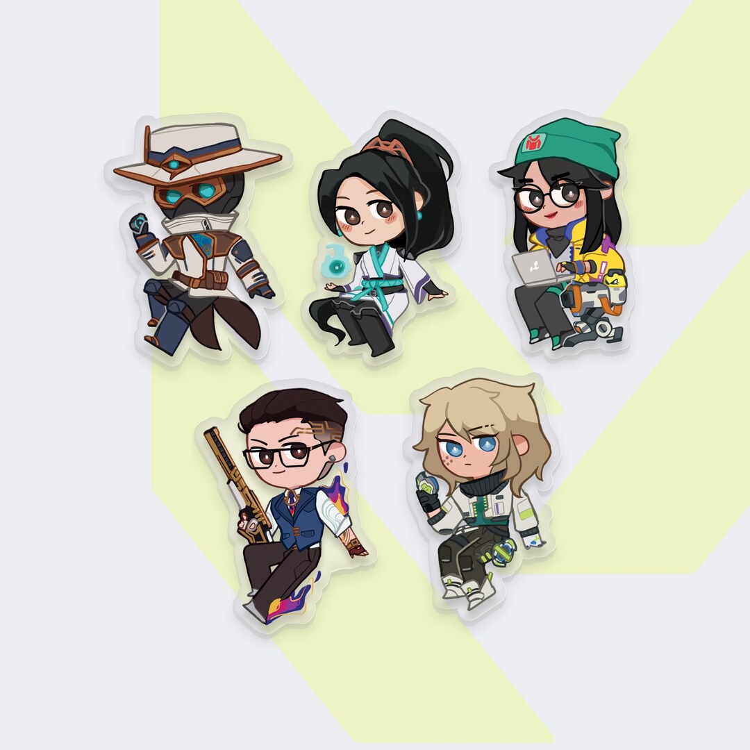 Valorant 2.5 Sentinels Keychains - Etsy