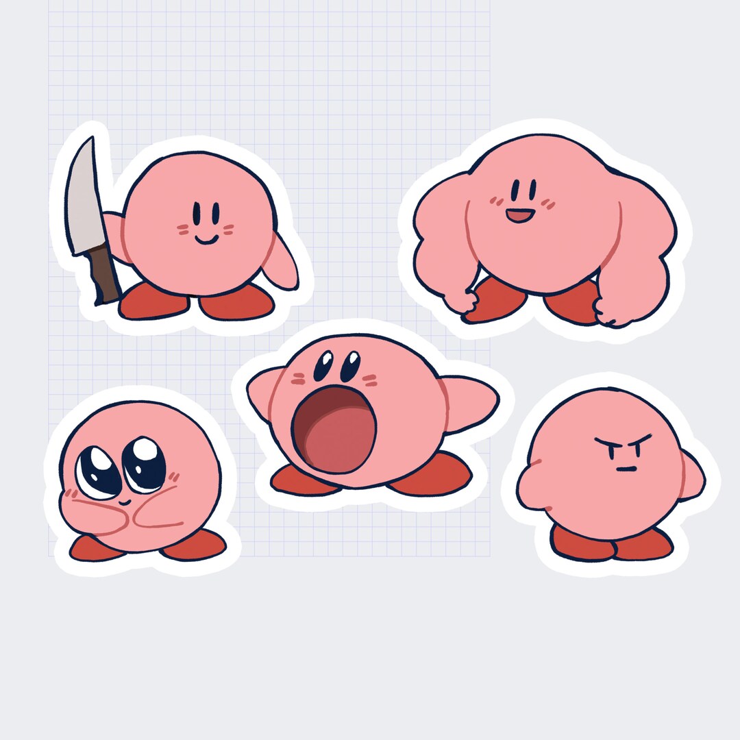 Kirby | Cursed Kirby Stickers | PREORDER - Etsy