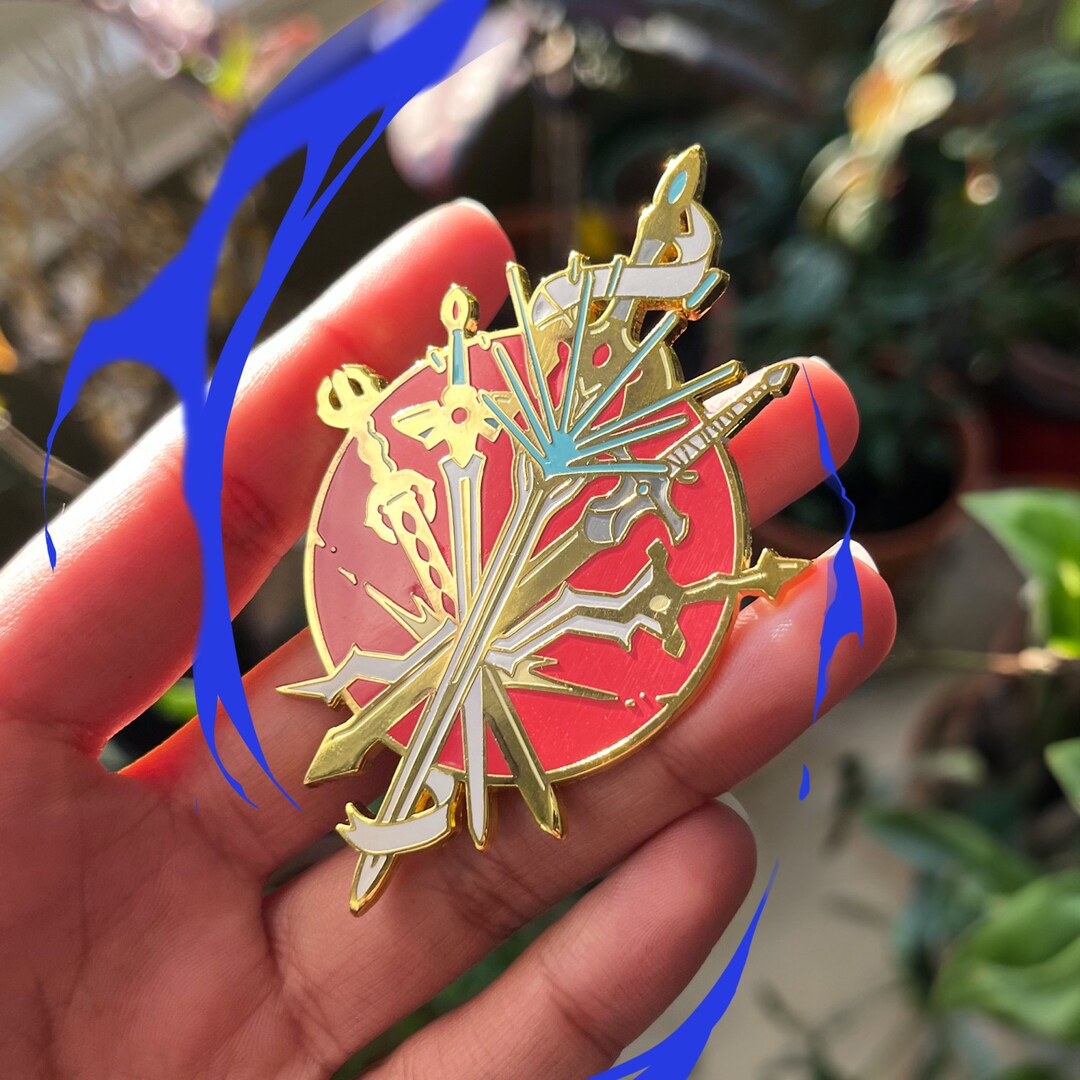Fire Emblem Swords Crossed Enamel Pin - Etsy