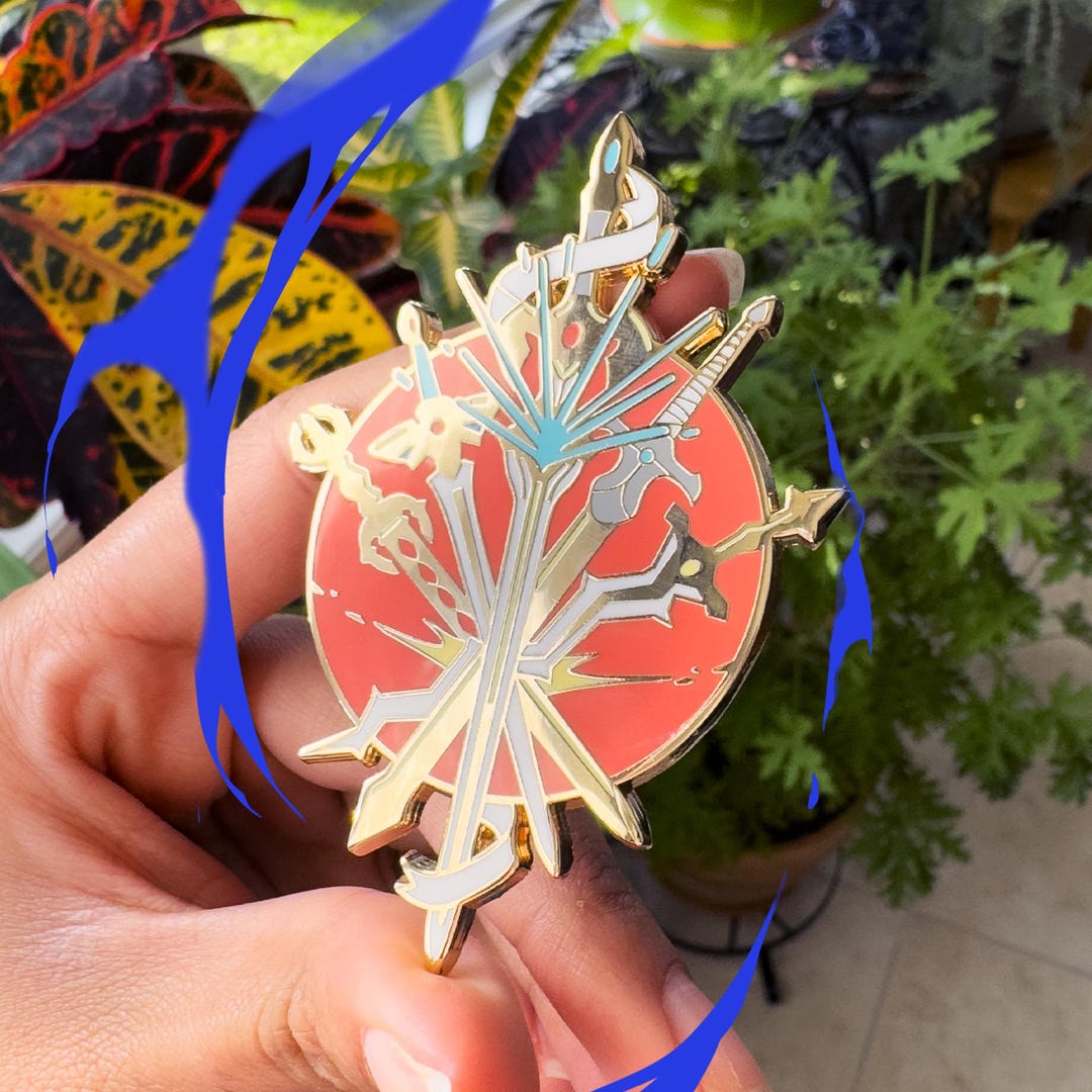 Fire Emblem | Swords Crossed Enamel Pin | LAST CHANCE - Etsy
