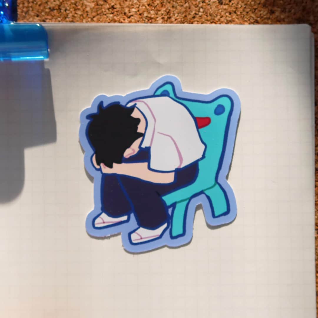 Nge | Shinji Sticker | PRE-ORDER - Etsy