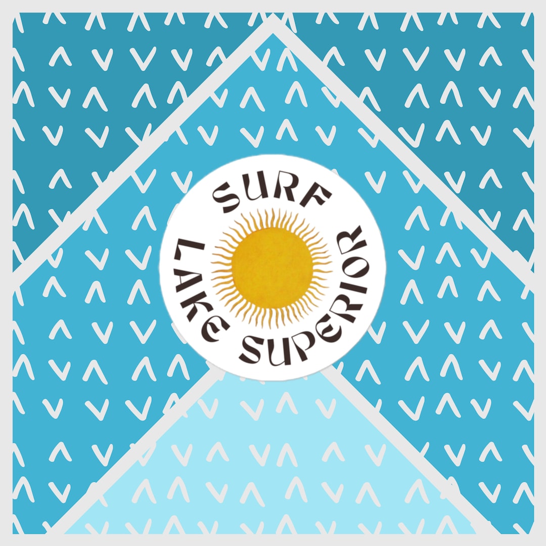Surf Lake Superior Sticker, Lake Superior Gifts, Surf Lake Superior ...