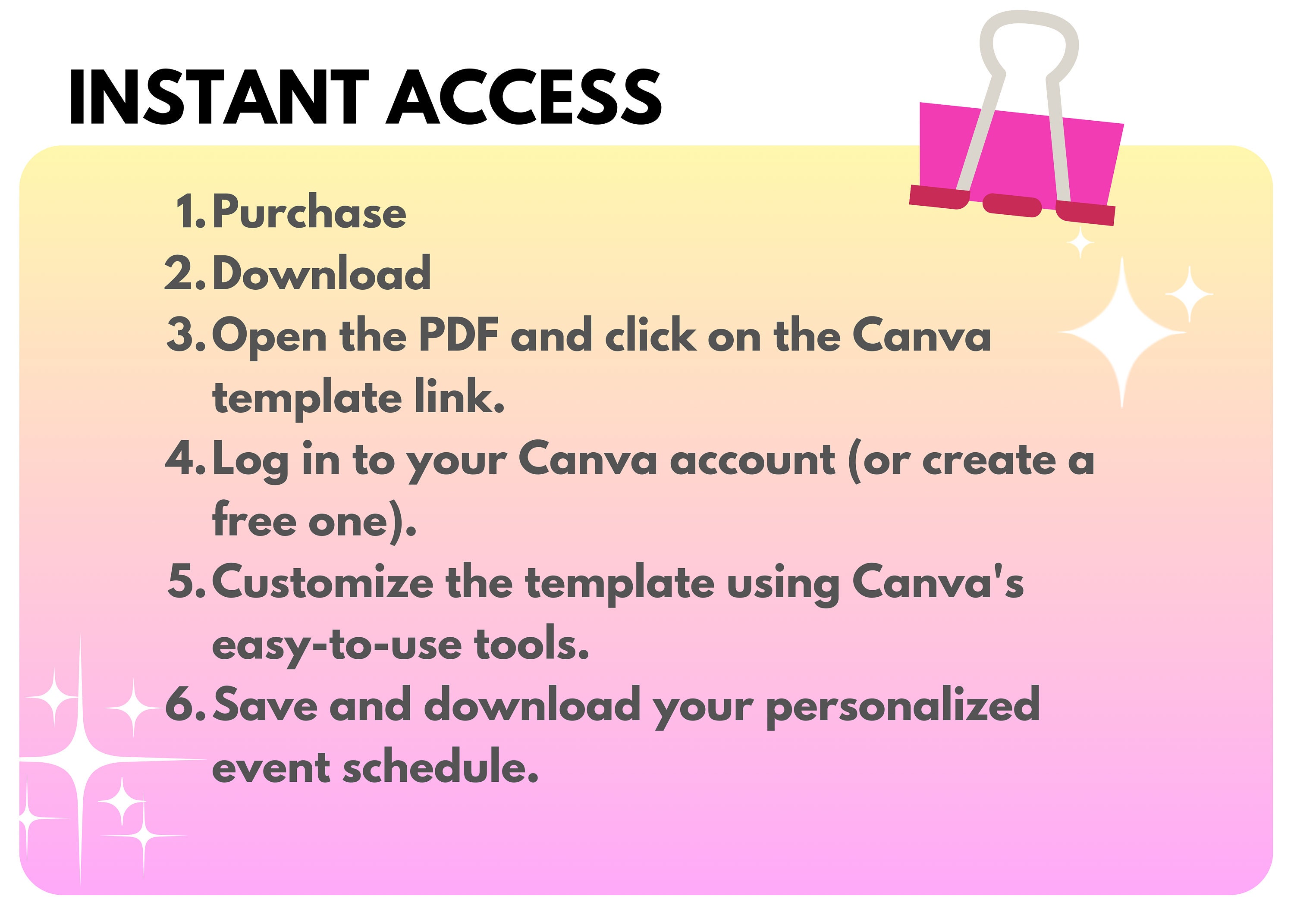 Event Schedule Template | Editable Business Agenda | Customizable Canva ...