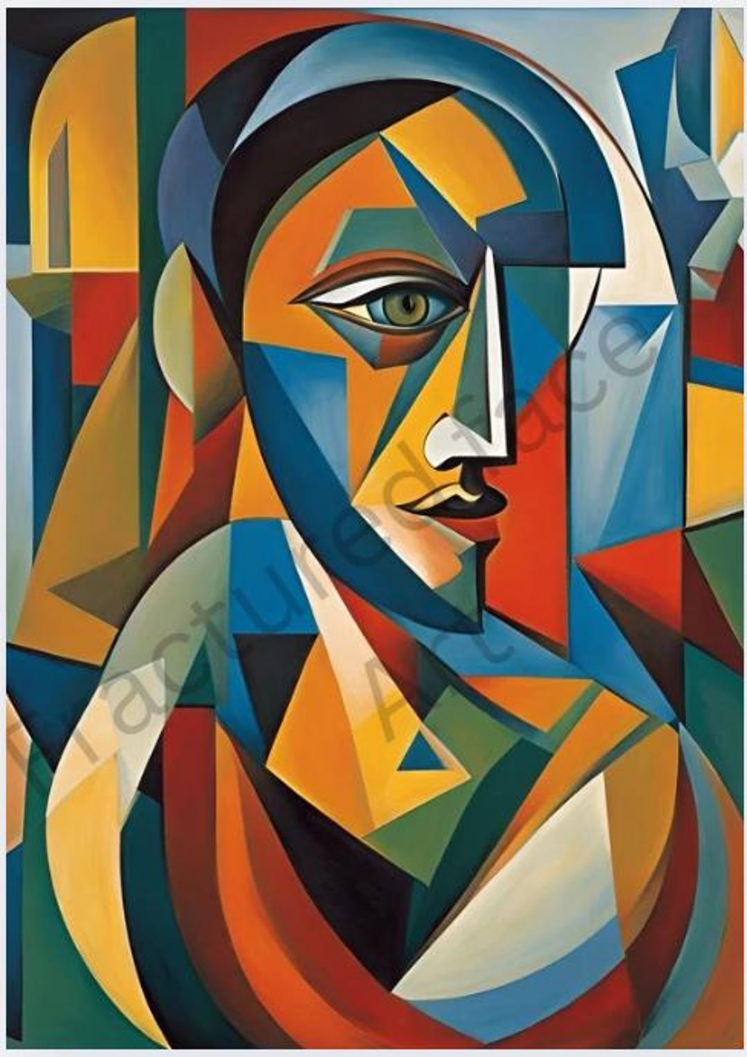 Full Face Art DIGITAL DOWNLOAD ONLY Printable Pdf A2 A3 A4 - Etsy