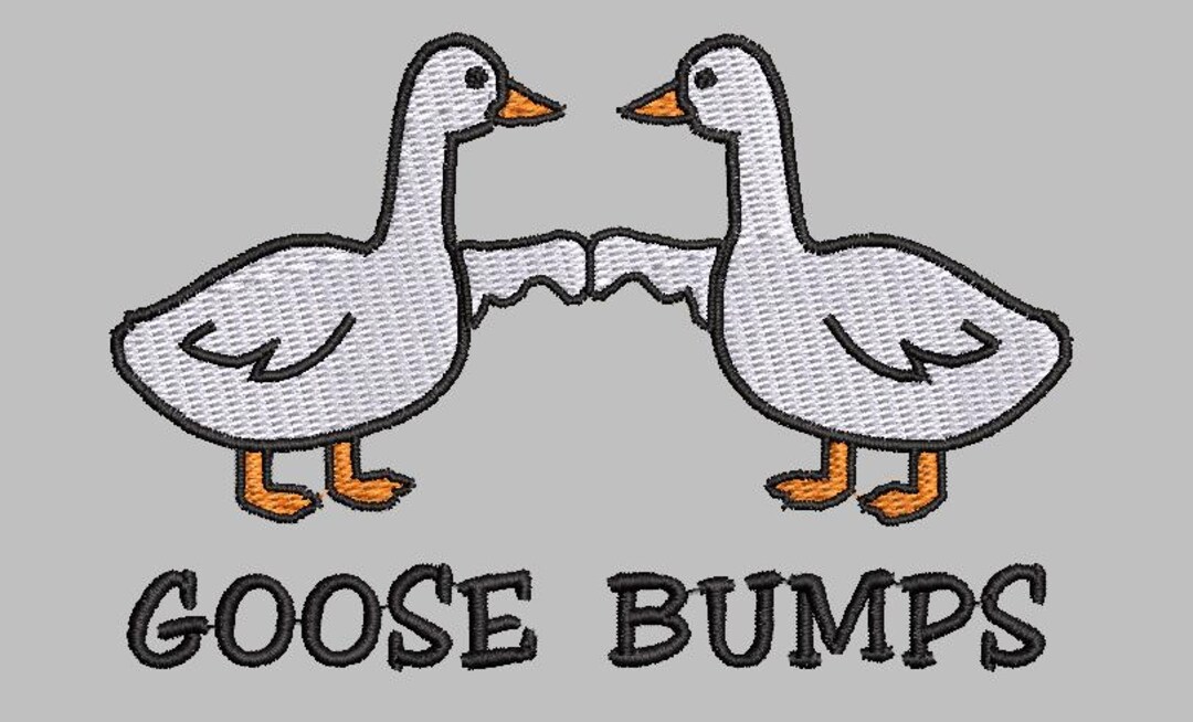 Goose Bumps Embroidery File Design DIGITAL DOWNLOAD ONLY - Etsy