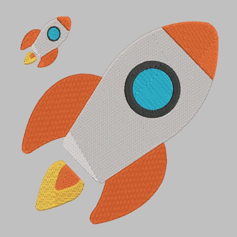 Rockets Embroidery - Etsy