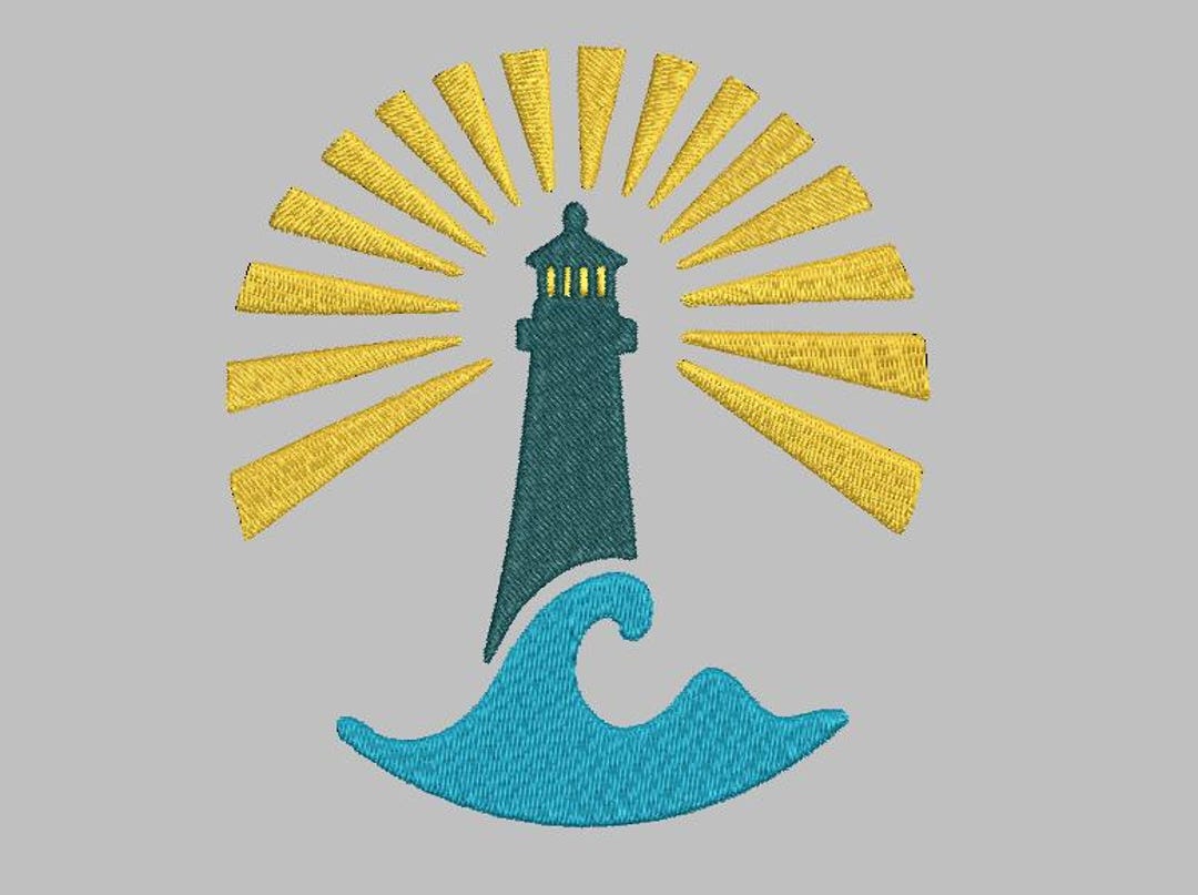 Lighthouse Design 6 PES DST EXP File - Etsy