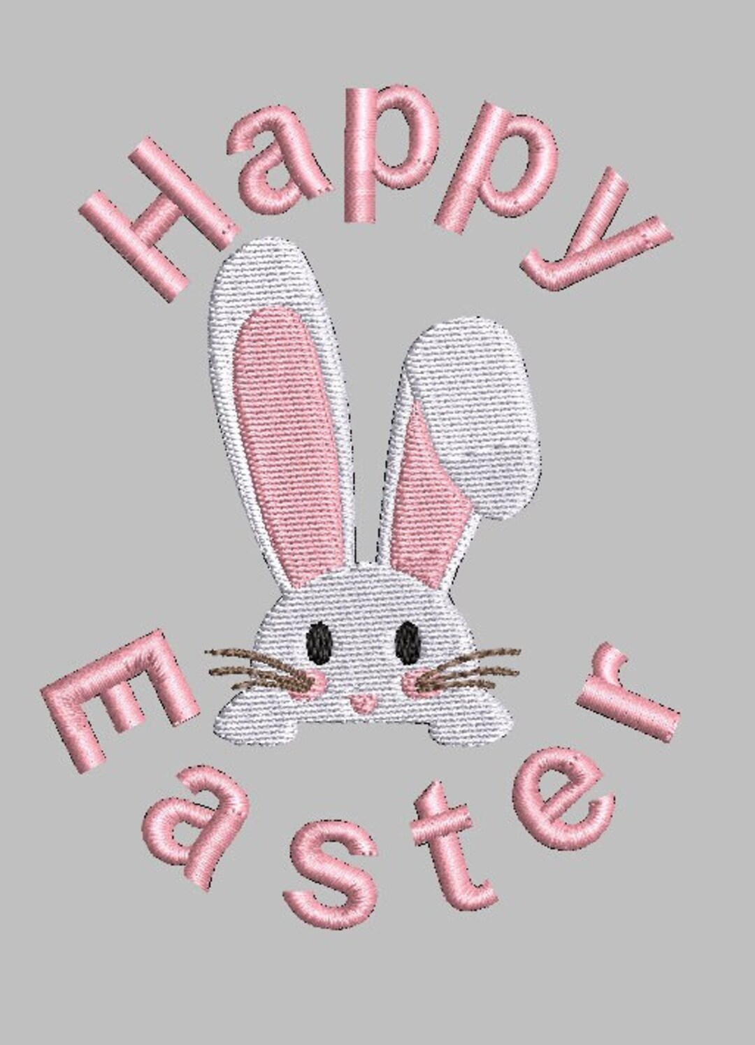 Easter Bunny Embroidery File PES DST EXP - Etsy