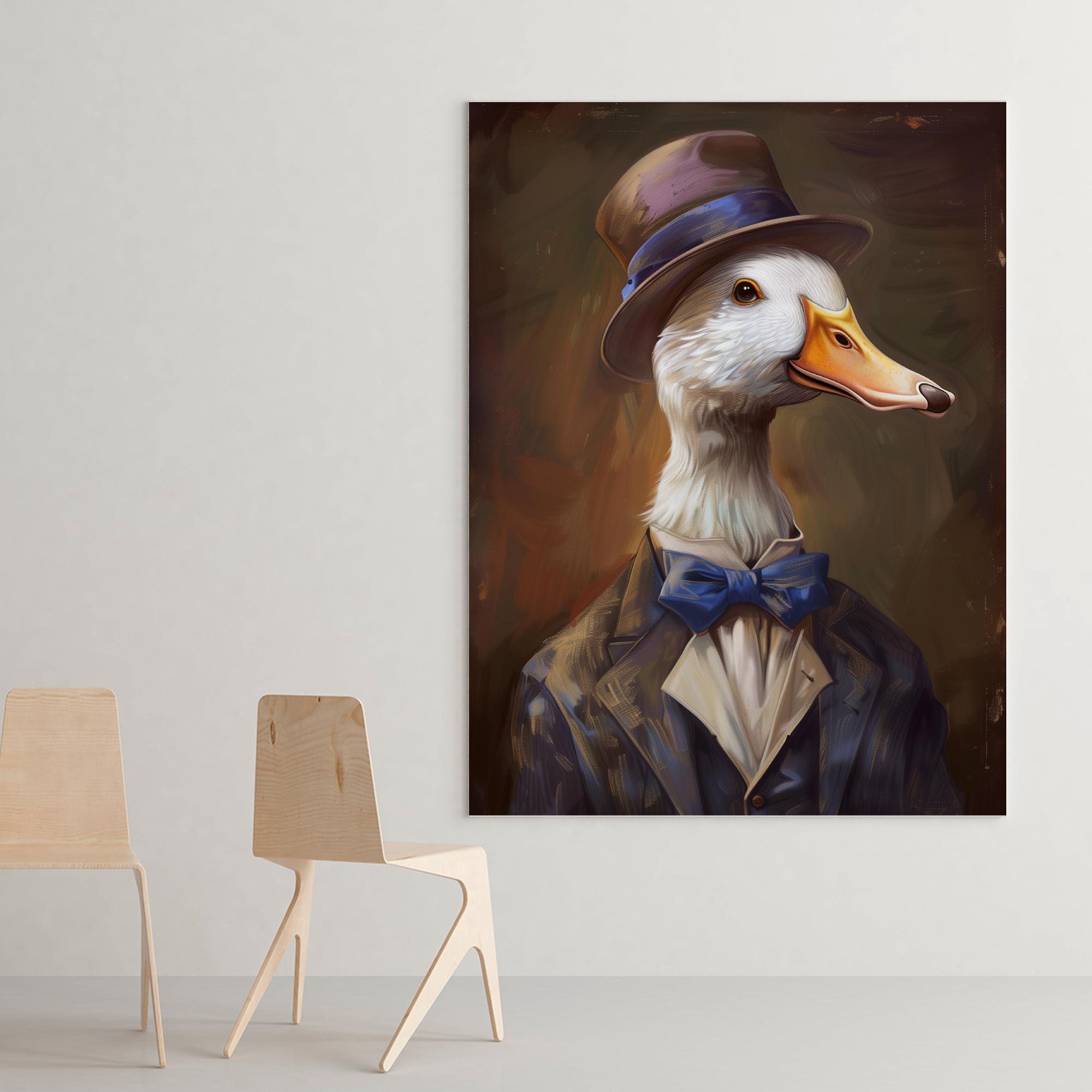 Royal Duck Canvas or Poster Animal Wall Art, Royal Duck Poster ...