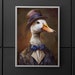 Royal Duck Canvas or Poster Animal Wall Art, Royal Duck Poster ...
