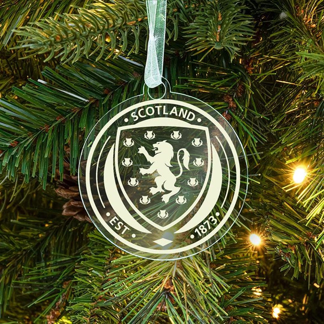 Scotland National Team Crest Acrylic Christmas Decoration - Etsy