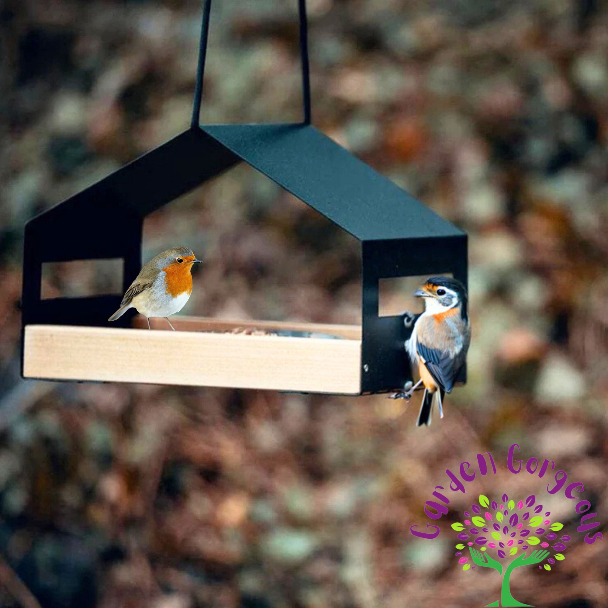 Modern Minimalist Bird Feeding Table, Small Garden Bird Wildlife Feeder ...